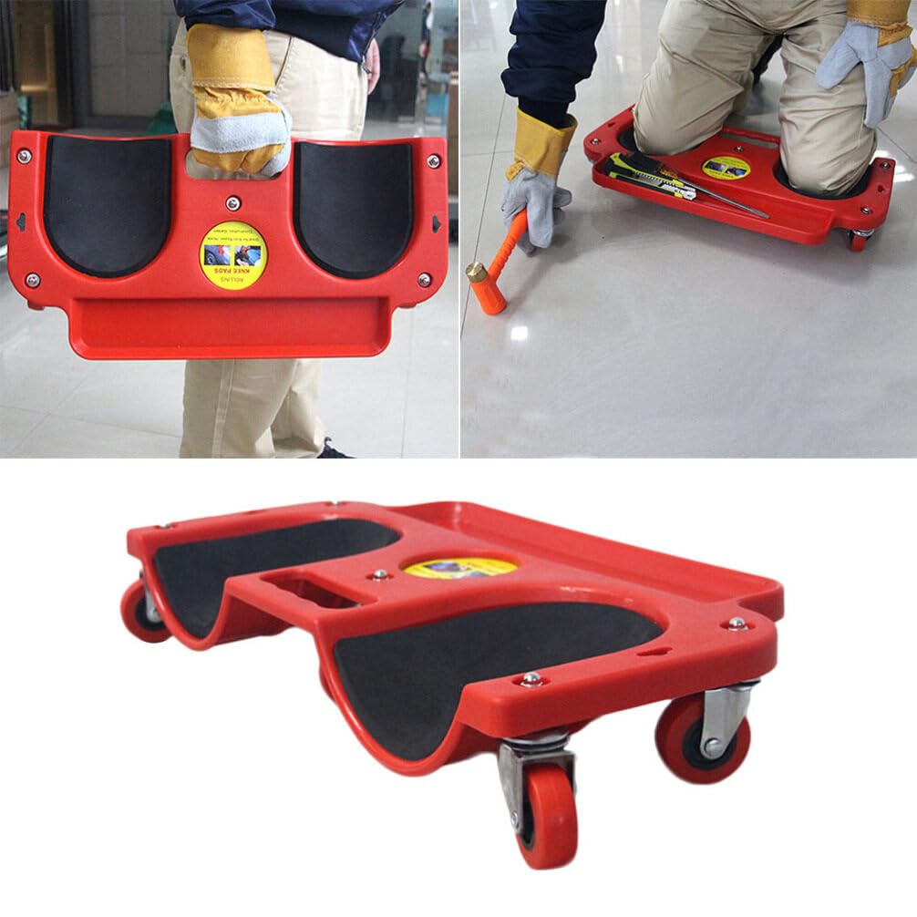iplusmile Rolling Knee Pads Creeper Knee Pad, Rolling Knee Roller Seat Rolling Wheel Knee Cushion with Five Swivel casters for Gardening Weeding Woodwork Construction