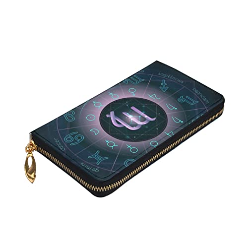 Long Handbag Virgo Fashion Purse Clutch Credit Card Holder Organizer Ladies Leather Wallet