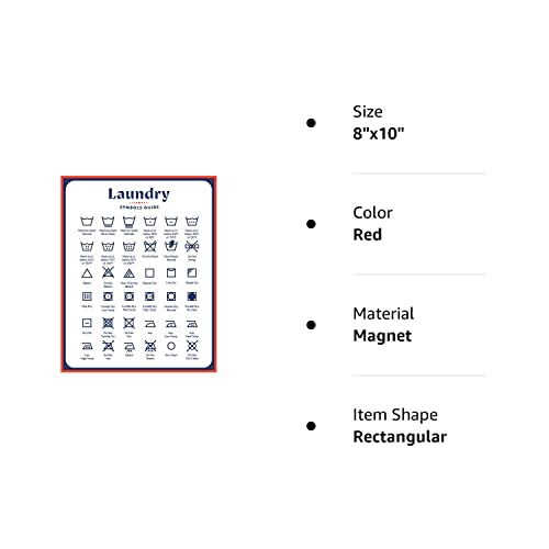 Laundry Symbols Magnet Guide