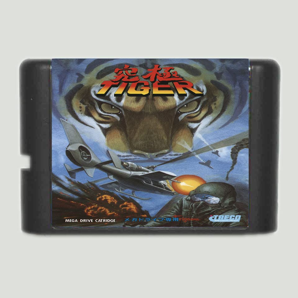 Kyuukyou Tiger 16 Bit MD Game Card For Sega Mega Drive For Genesis (Black)