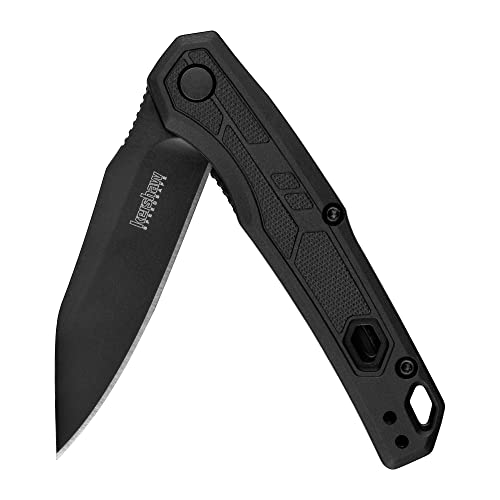 Kershaw Appa Folding Tactical Pocket Knife, SpeedSafe Opening & Cinder Multi-Function Folding Pocketknife (1025); 1.4 Inch 3Cr13 Stonewashed Blade; Manual Opening; Liner Lock; Bottle Opener