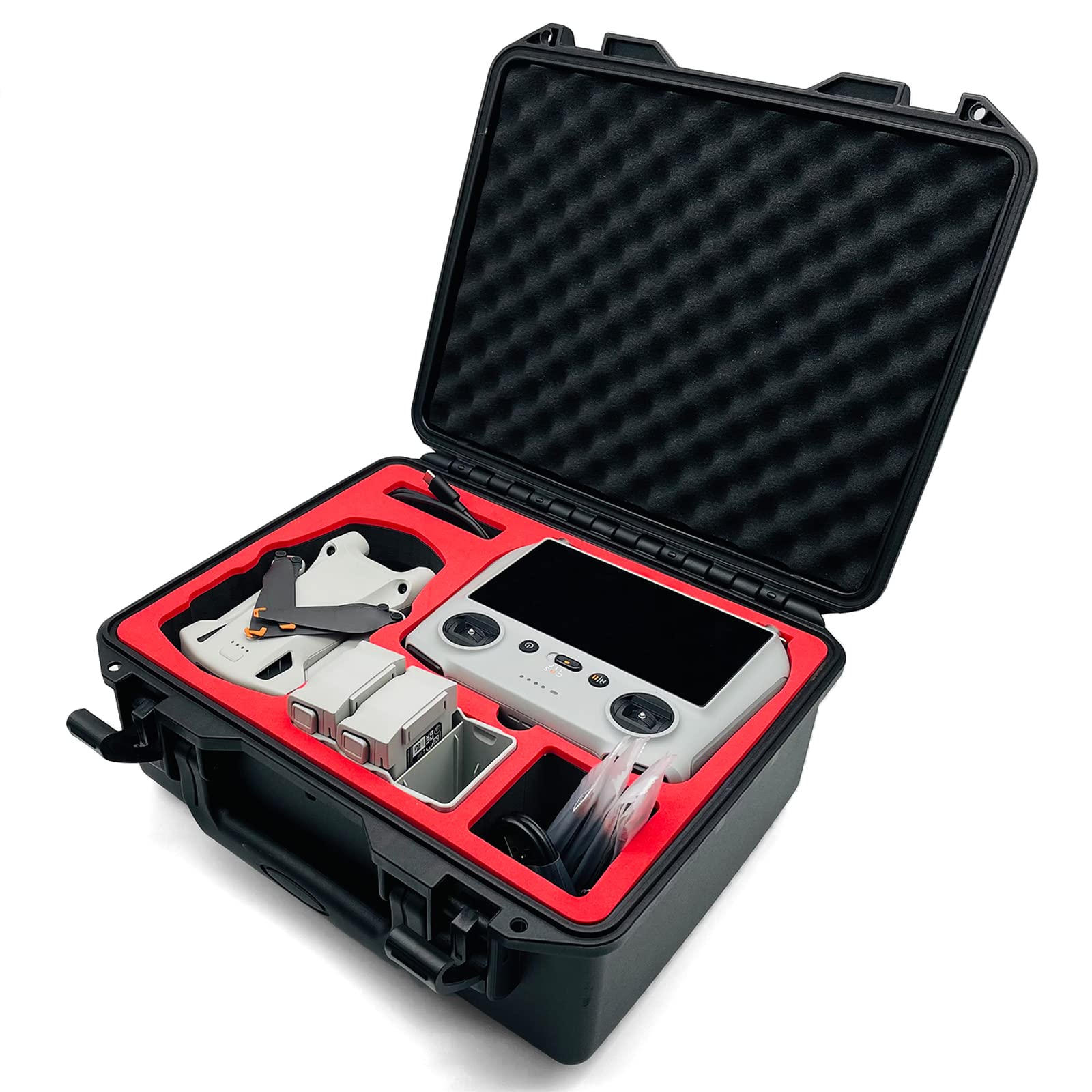 Judunmsk Hard Case for DJI Mini 3 Pro, Compact Portable Carrying Case for Mavic Mini 3 Pro, DJI Mini 3 Pro Large Capacity Case, Professional DJI Mini 3 Pro Accessories (RC)