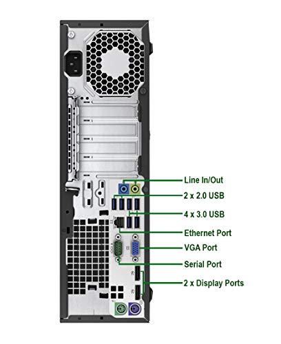 HP 600 G2 SFF Computer Desktop PC, Intel Core i5-6500 3.2GHz Processor, 16GB Ram, 512GB M.2 SSD,Wireless Keyboard & Mouse, WiFi | Bluetooth, HP Dual 23.8-inch LCD Monitor, Windows 10 Pro (Renewed)