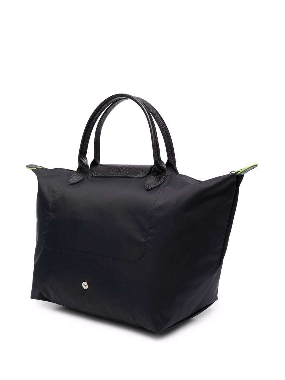 Longchamp Women's Le Pliage Green Medium Top Handle Handbag, Black