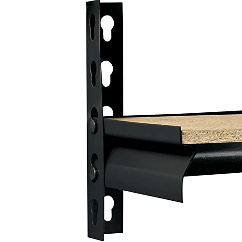 KARPHA 36" W x 18" D x 72" H 5-Tier Steel Frame, Black, 4000 lbs., for basements, workshops, garages, Businesses, or Anywhere Heavy-Duty Vertical Storage is Required