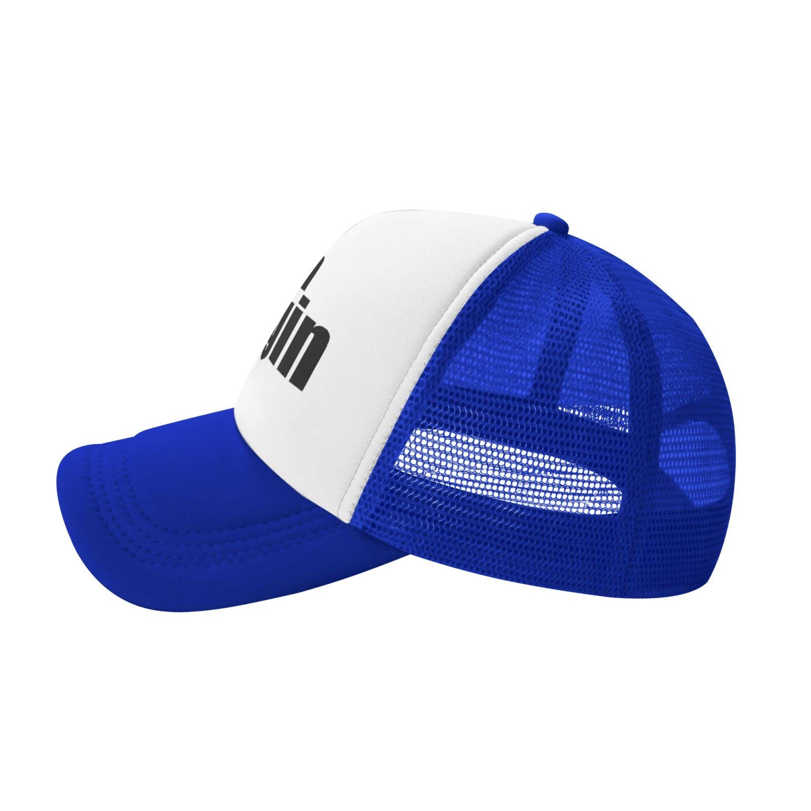 KMIVQGE Trucker Hat,Adjustable Mesh Cap,Unisex Baseball Hat,Suitable for Sports,Fishing,Travel. Blue