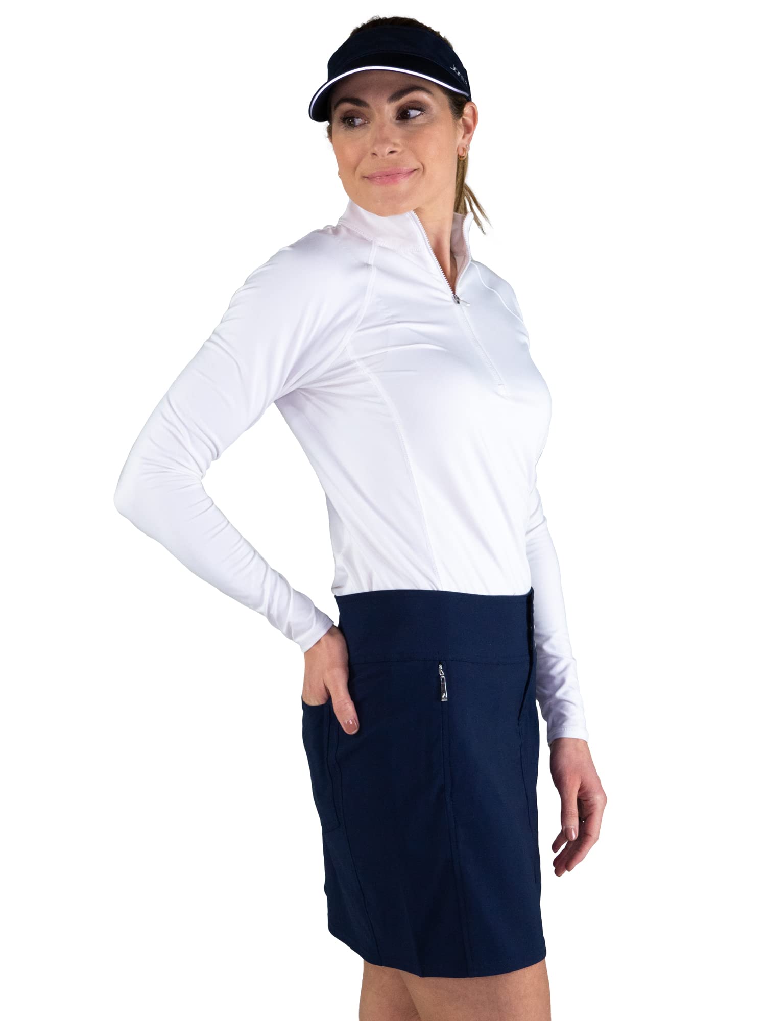 Jofit Women’s Athletic Clothing Signature Golf Skort with Built-in Undershorts, Size 6, Midnight