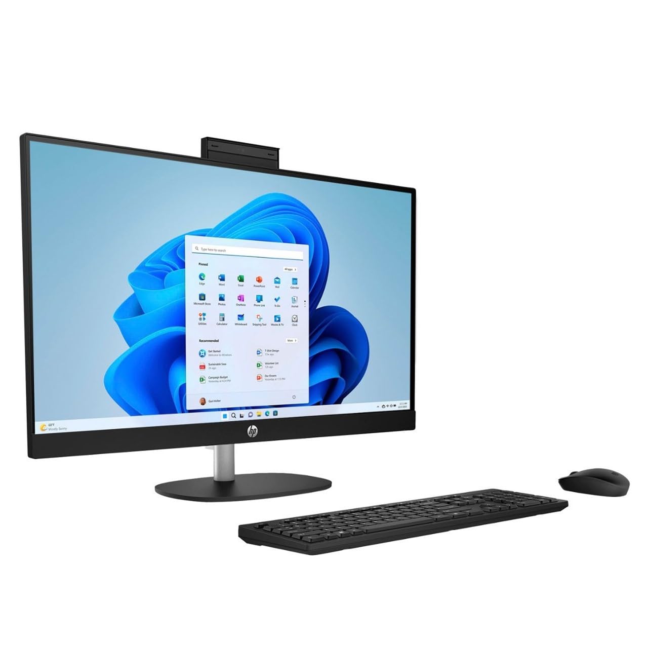 HP All-in-One Desktop, 27" FHD Touchscreen Anti-Glare Display, AMD Ryzen 7 7730U Up to 4.5GHz, 16GB RAM, 1TB PCIe SSD, True Vision 1080p Webcam, Keyboard&Mouse, WIFI6, USB-C, PDG HDMI 2.1 Cable
