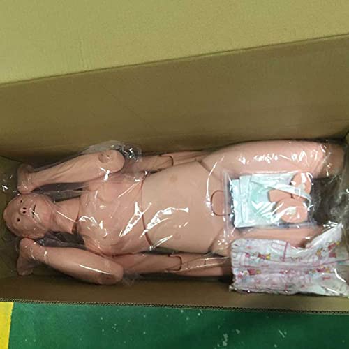LVMMO 170cm Life Size Patient Care Manikin Training CPR Simulator Basic Geri Nursing Skills Geriatric Human Model Mannequin Full Body for Students Education Teaching Medical Training Skills