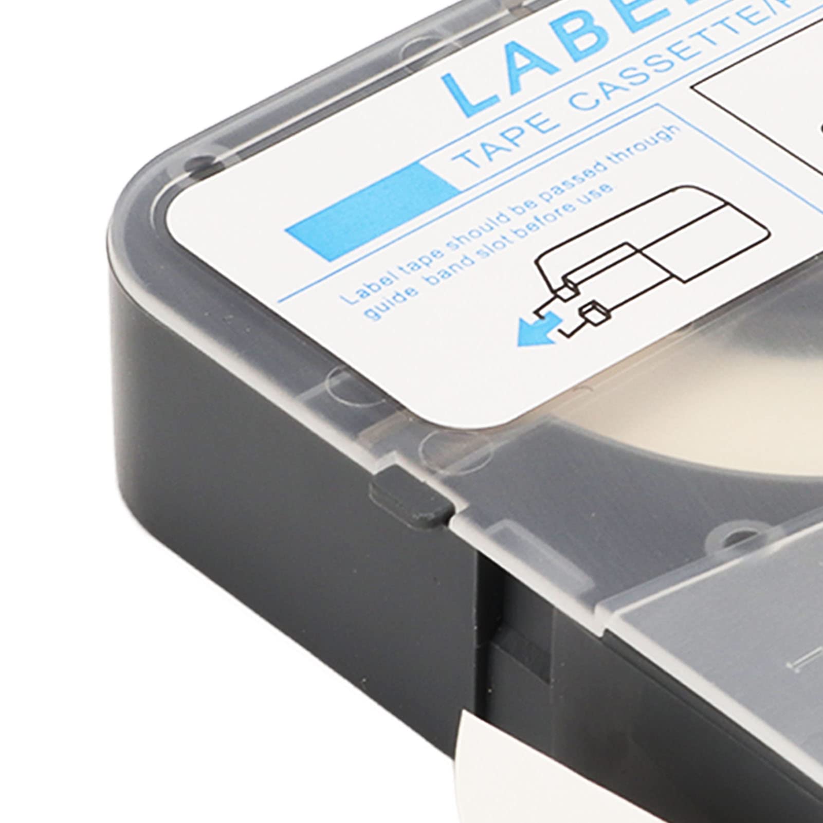 Omabeta Label Tape, Label Maker Tape Refills 9mm Wide PET Material 8m Length for LM380E LM390A