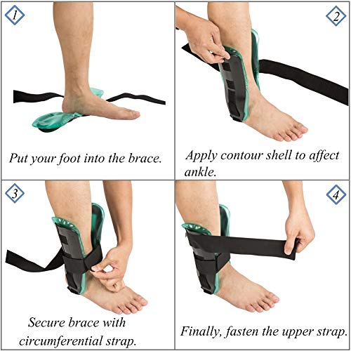 Medibot Air Gel Ankle Stirrup Brace Support Provide Stability and Cold Compress(Gel & Air)