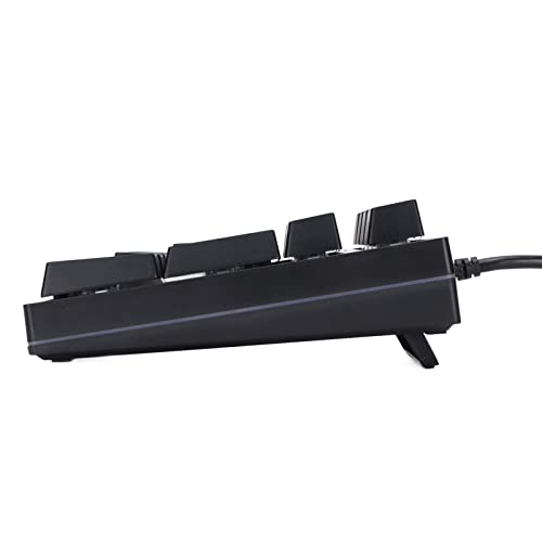 JINDI Gaming Keyboard, Mechanical Keyboard Prevent Fatigue with Rubber Sleeve for Internet Cafe for Home(Blue Switch)