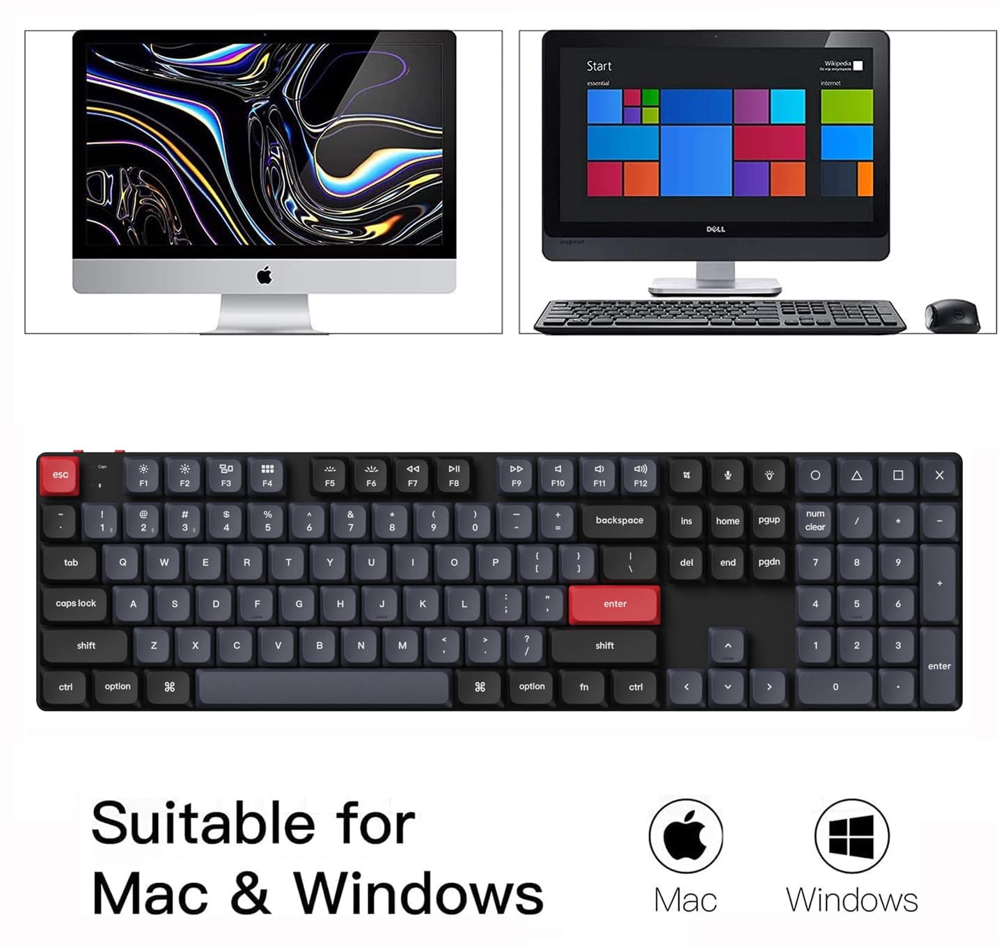 Keychron S1 Ultra-Slim QMK/VIA Custom Wired Mechanical Keyboard, Hot-swappable 84 Keys 75% Layout Programmable Macros RGB Backlit CNC Aluminum for Mac Windows, Low Profile Gateron Yellow Switch