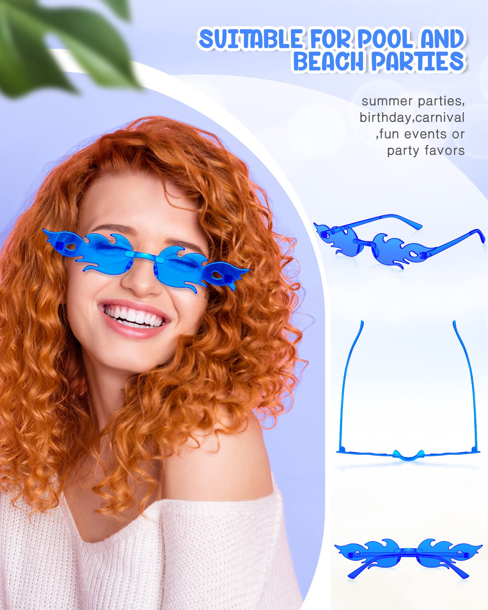 JDHXBMW Fire Glasses Party Glasses Bulk Sunglasses Party Favors Sunglasses Kids for Fun