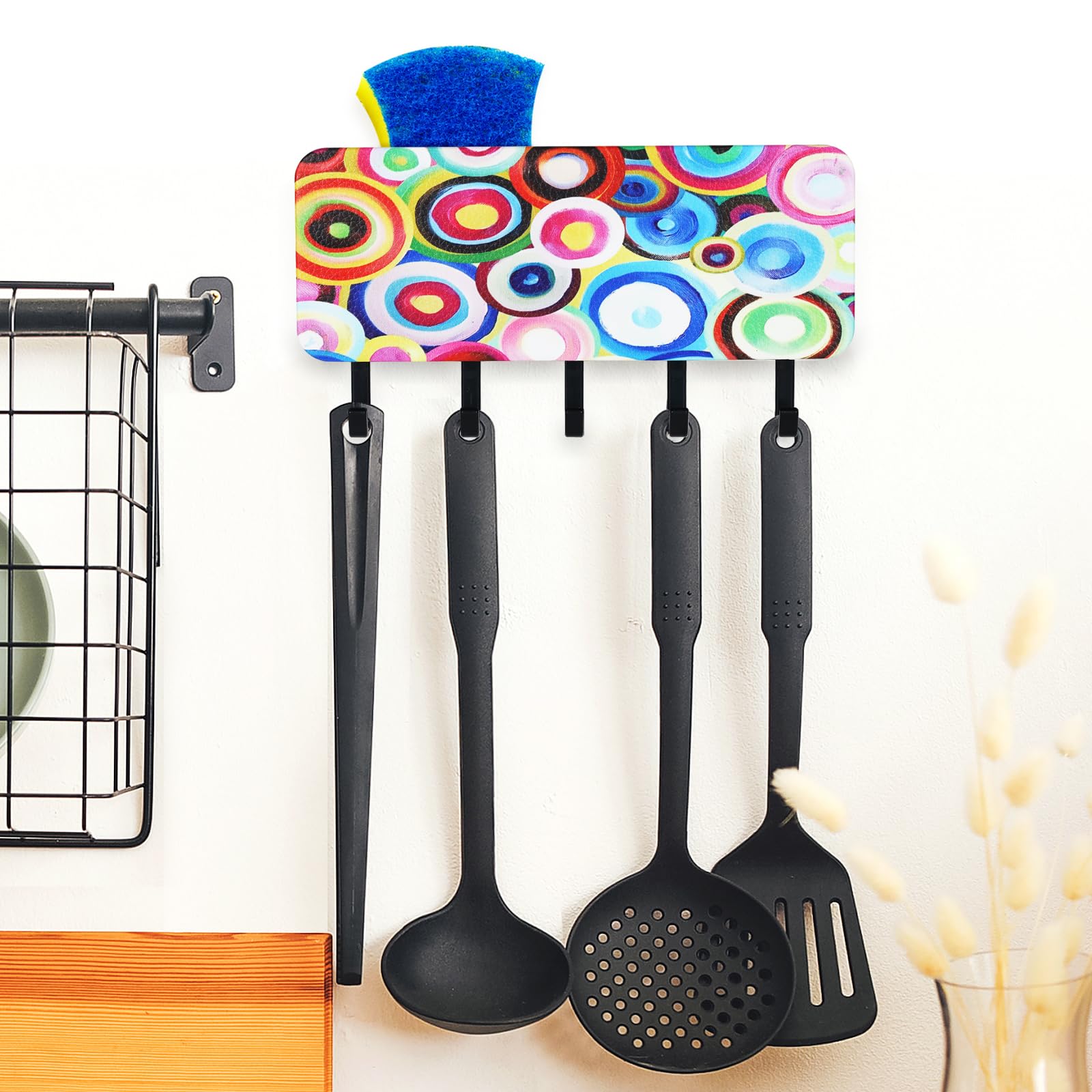 omesy Key Holder for Wall Storage Rack for Corridor Kitchen and Farmhouse Decoration, Stainless Steel Key Hook Wall Mounted Mail Rack (Dog)