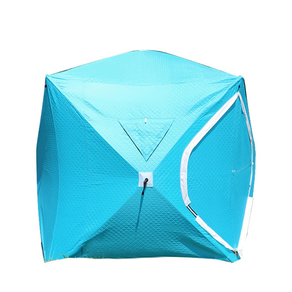 LMMDDP 3-4 People Winter Fishing Tent Thickened Winter Tent Cotton Ice Tent Windproof Automatic Tent Winter Fishing Camping