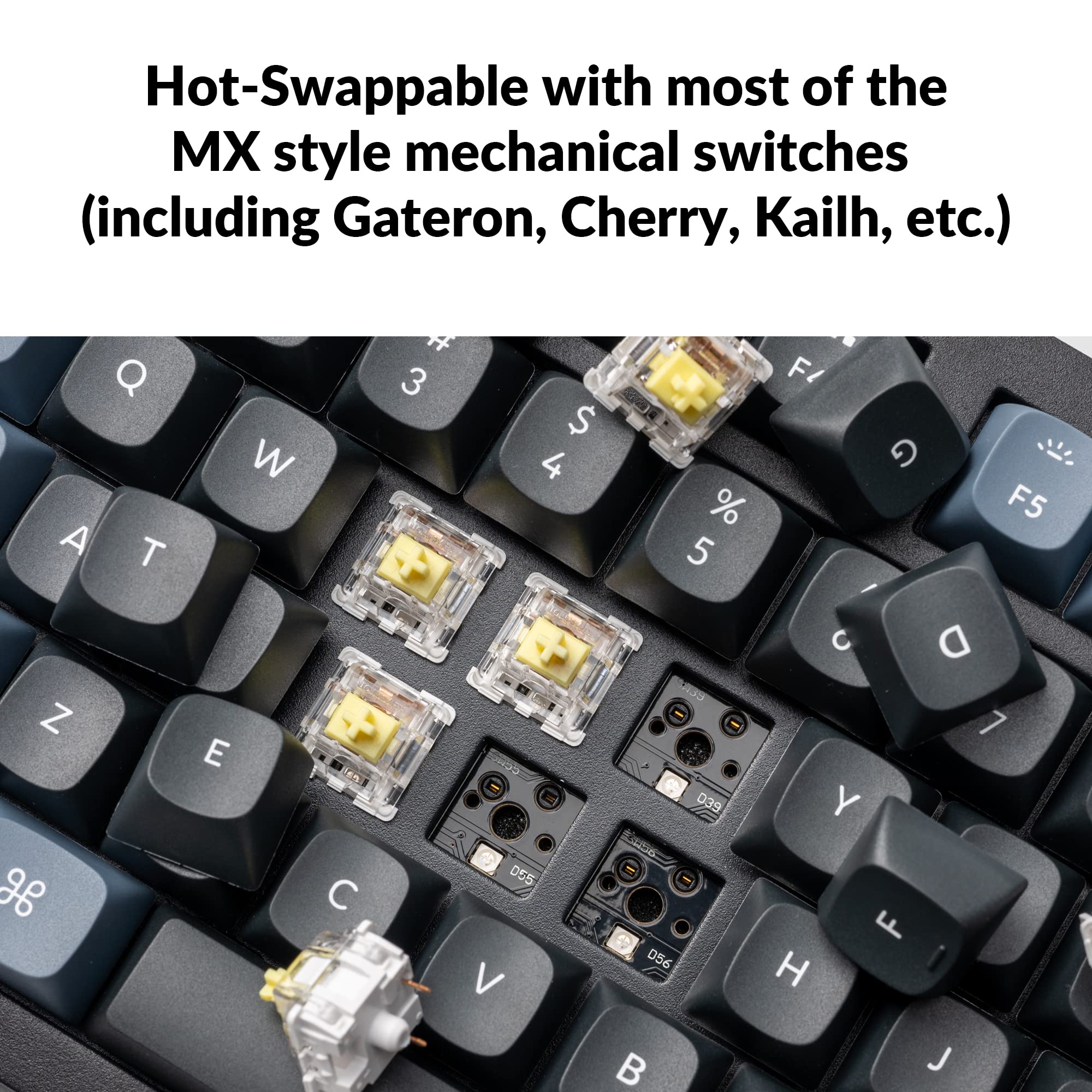 Keychron Q3 Wired Custom Mechanical Keyboard with Hot-swappable K Pro Banana Switch, QMK/VIA Programmable Macro, Full Aluminum Tenkeyless Layout 87 Keys Compatible with Mac Windows Linux (Black)