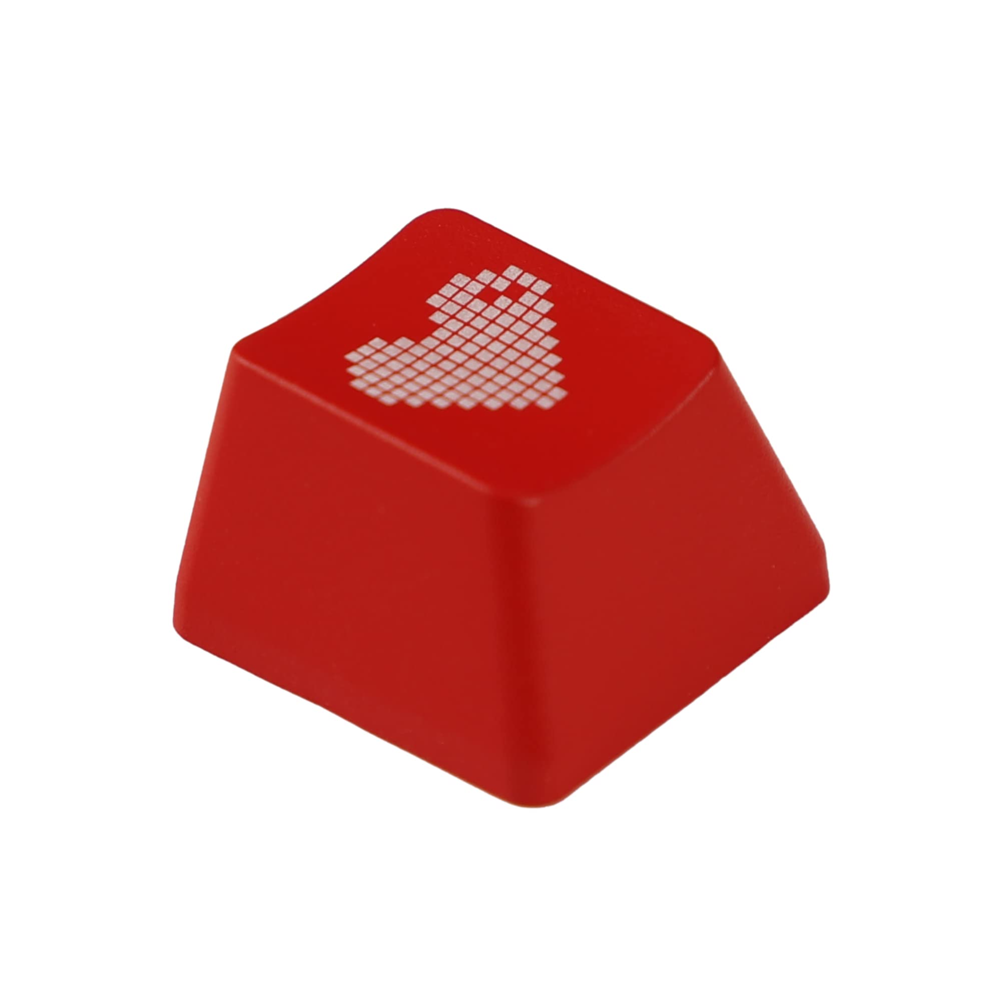 Mechkeeb Love Heart OEM Profile Keycaps 1.6mm Thickness Backlit Shine Through Keycaps Esc WASD Arrow for MX Mechanical Gaming Keyboard (Heart Red ESC 1 pcs)