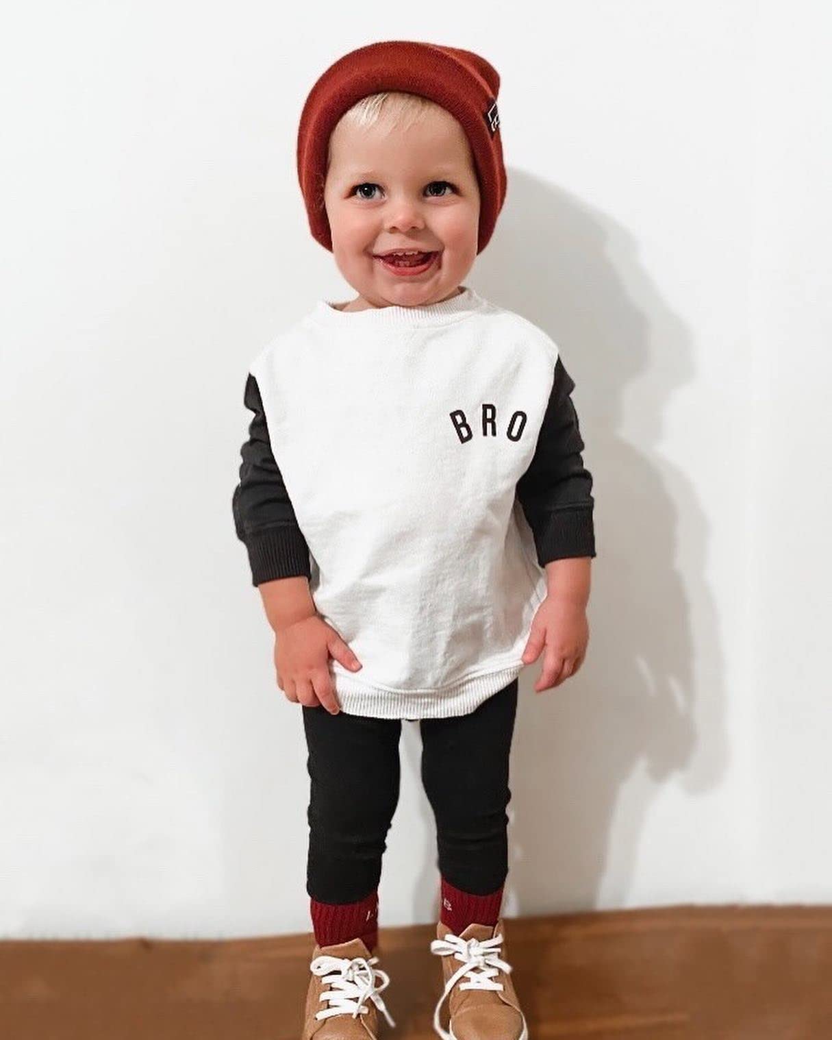 MAYUMMPY Infant Baby Boy Girl Clothes Long Sleeve Crewneck Sweatshirts Pullover Top Pants Set Fall Winter Outfit (BRO,6-12 Months)
