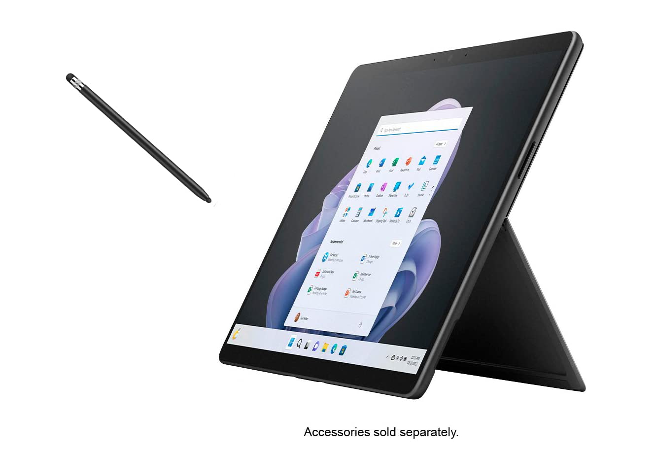 Microsoft Surface Pro 9, 13" Touchscreen 2-in-1 Tablet, 12th Gen Intel Core i5-1235U, Intel Iris Xe Graphics, 8GB DDR5 RAM, 512GB SSD, Windows 11h, Graphite, Device Only, with Stylus Pen