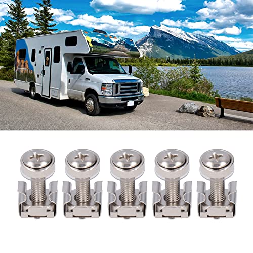 M5 Cage Nut Kit, M5x20 Cage Screw Rack Mount for Marine for Yacht for RV