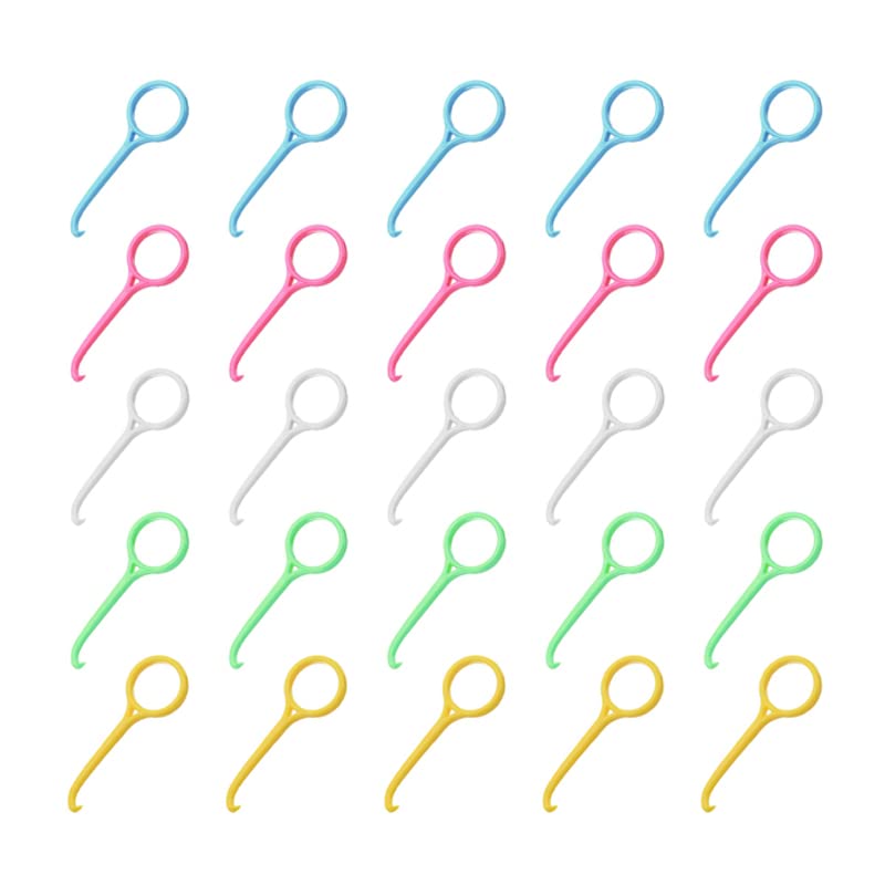 Leewoth 25PCS Aligner Remover Tool, Invisible aligner remover-aligner remover-fixer remover, Oral Care Disassembly Accessories(Five Colors)