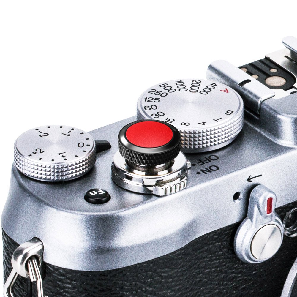 JJC Camera Soft Release Button, Shutter Button for Fuji Fujifilm X-T5 X-T4 X-T3 X-T30 X-T30 II X-T20 X-PRO3 X100VI X100V X-E4 X-E3 Sony RX1R II RX10 IV III Leica Q3 M10 M9 Nikon Df F3