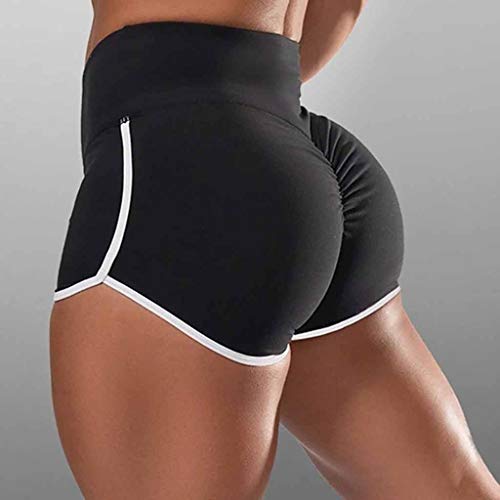JMMSlmax Yoga Shorts Set for Women High Waist Capris Workout Women's Basic Slip Bike Gym Lifting Booty Workout Running Shorts