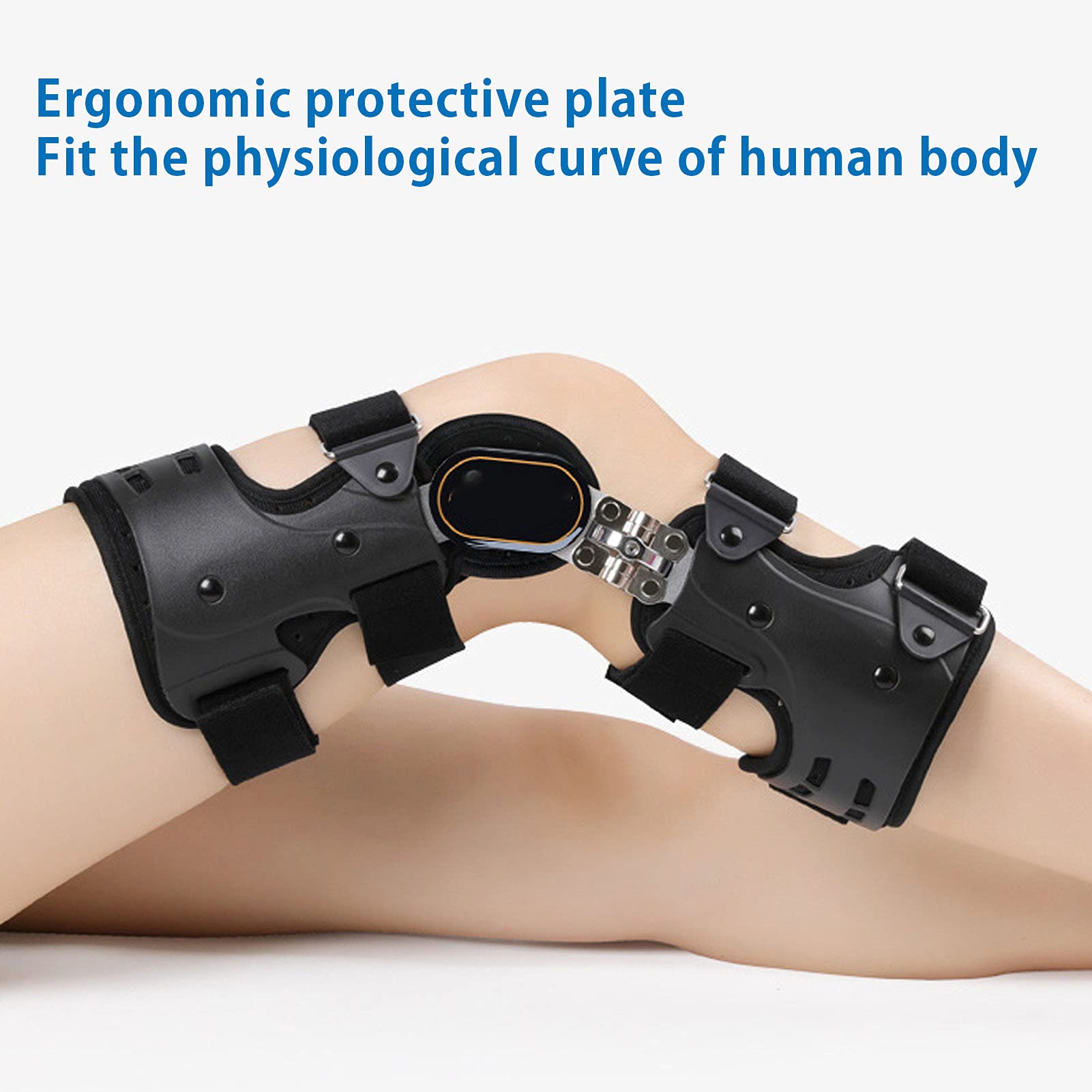 Knee Brace, Knee Brace Stabilizer Knee Immobilizer Brace Knee Support Brace Orthopedic Kneepad for Ligament Injuries for Sports Injuries(Right)