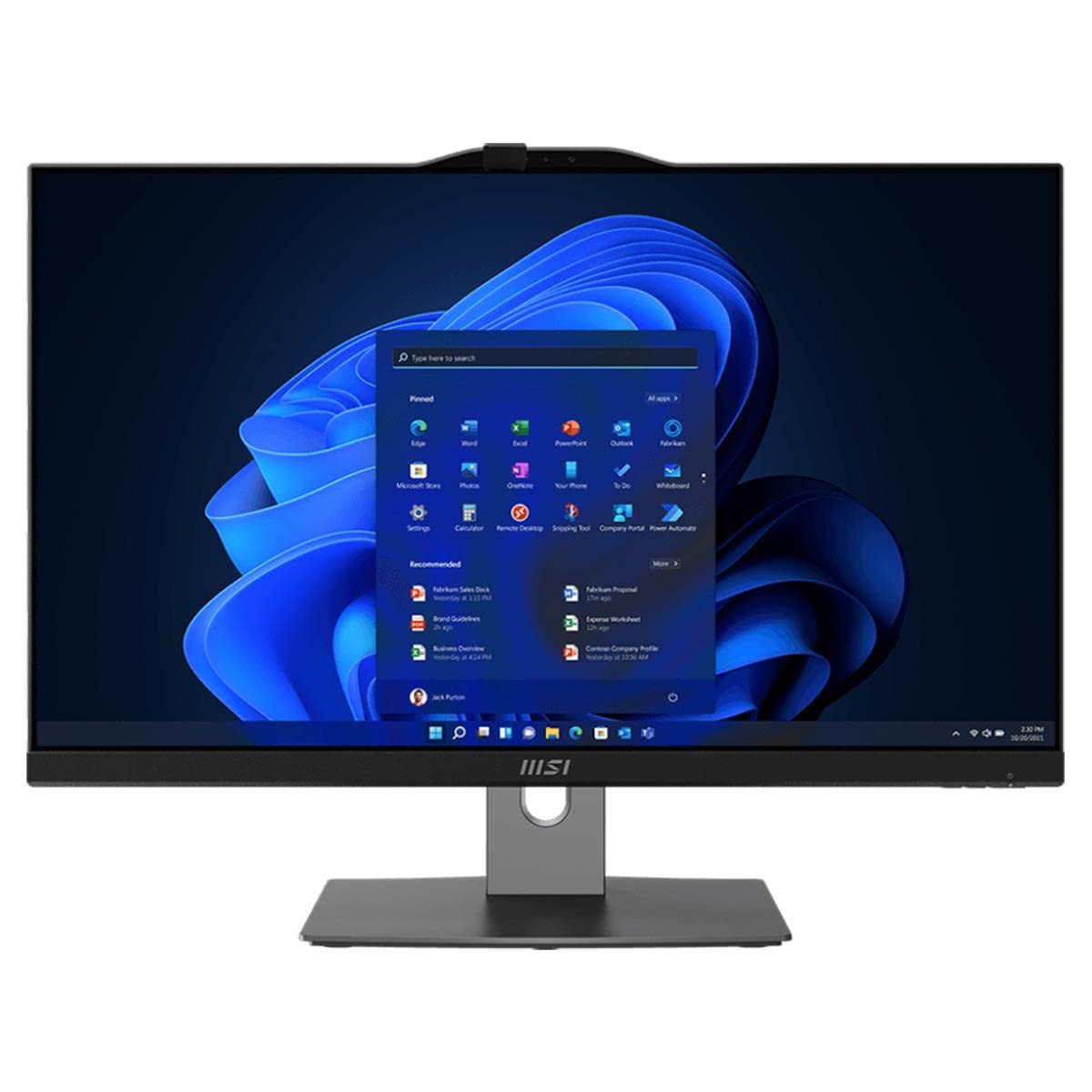 MSI PRO AIO Desktop, 23.8" FHD Touchscreen, Intel Core i7-12700, 16GB Memory, 1TB SSD, WiFi 6, BT 5.2, FHD Webcam, Black, Windows 11 PRO (12M-007US)