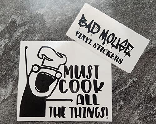 Must Cook All the Things Vinyl Decal Sticker for Instant Pots