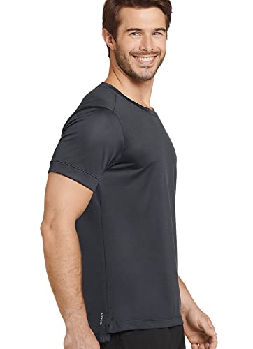 Jockey Men's Activewear Lightweight Performance Crew Tee, Galaxy Grey, L