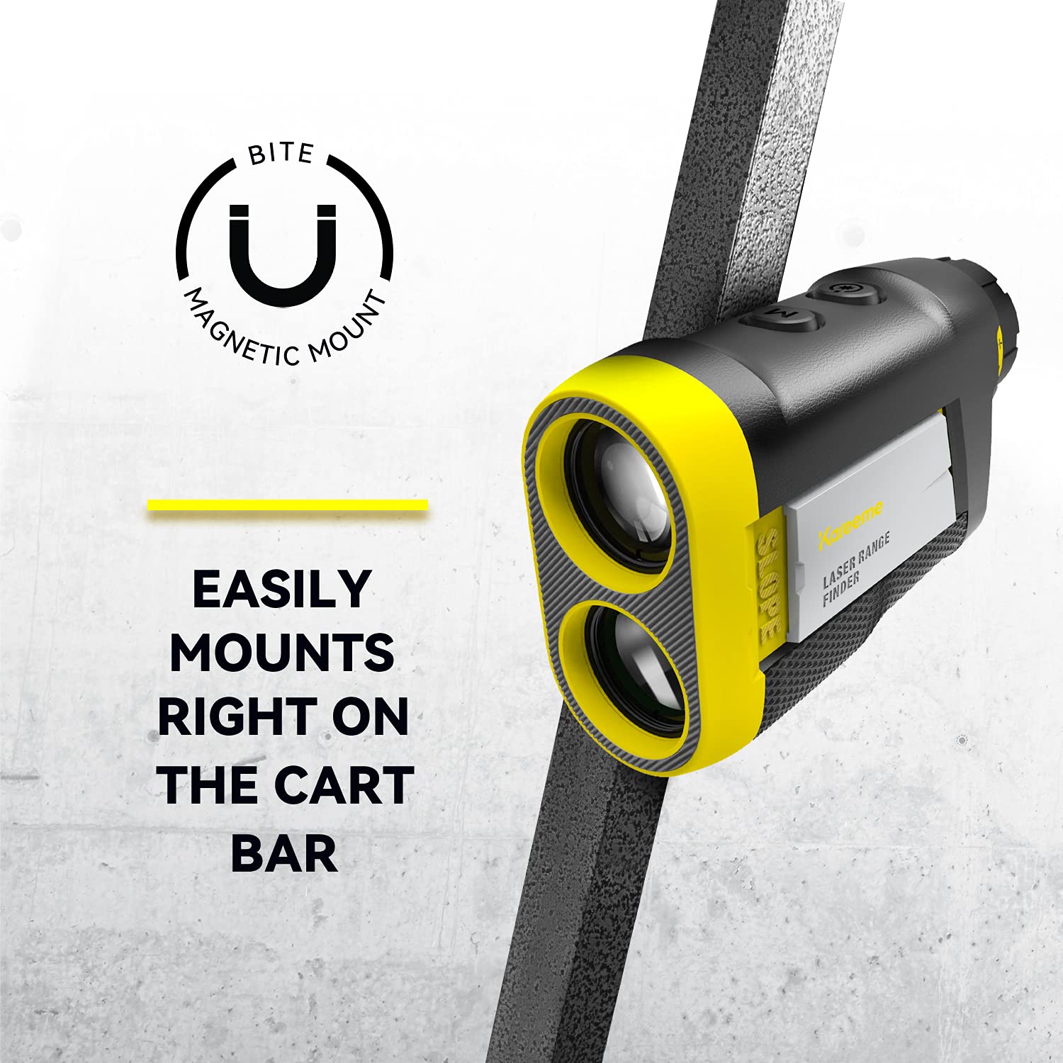 Golf Rangefinder with Slope - Laser ±0.55yard Accuracy Rechargeable Golf Distance Finder Aaccessories with USB Charging Flag-Lock Tech with Vibration Distance Angle Measurement for Golf Competition
