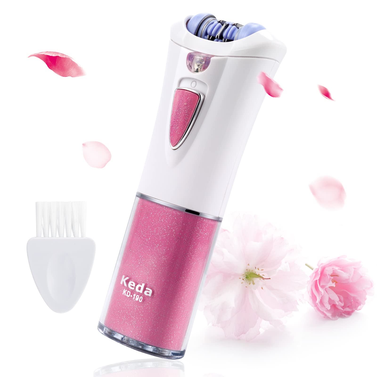 Keda. Epilator Smooth Glide for Women Face Facial Hair Remover Removal Cordless Legs Bikini, 1.0 Count
