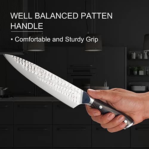 Mareston Chef Knife, Ultra Sharp Kitchen Knife High Carbon Stainless Steel Sharp Cooking Knife with Ergonomic Handle(8 Inch )