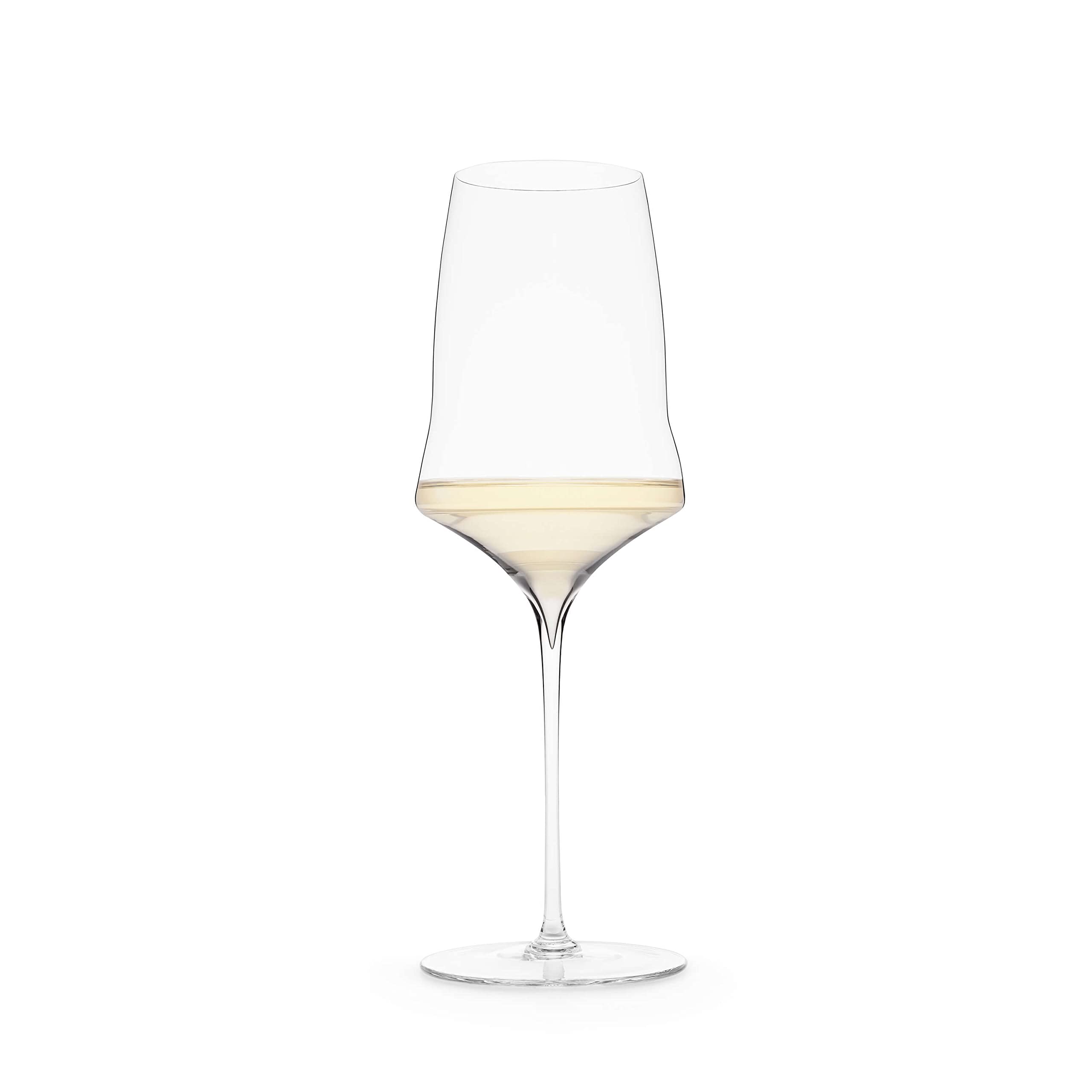 Josephinenhütte - JOSEPHINE No 1 - White - White Wine Glasses - purely handmade - Set of 1