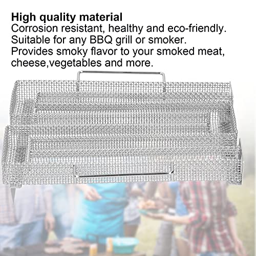 Maze Smoker Tray, BBQ smoker not Easy to be Deformed, Grill Meat Smoker Tray for Hot or Cold Meat, Cheese, Fish and Pork Smoking