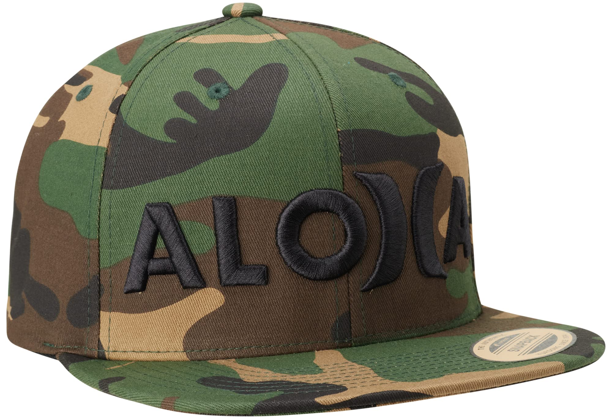 Hurley Men's Hat - Aloha Ohana Hawaiian Camo Snap Back Hat, Camo