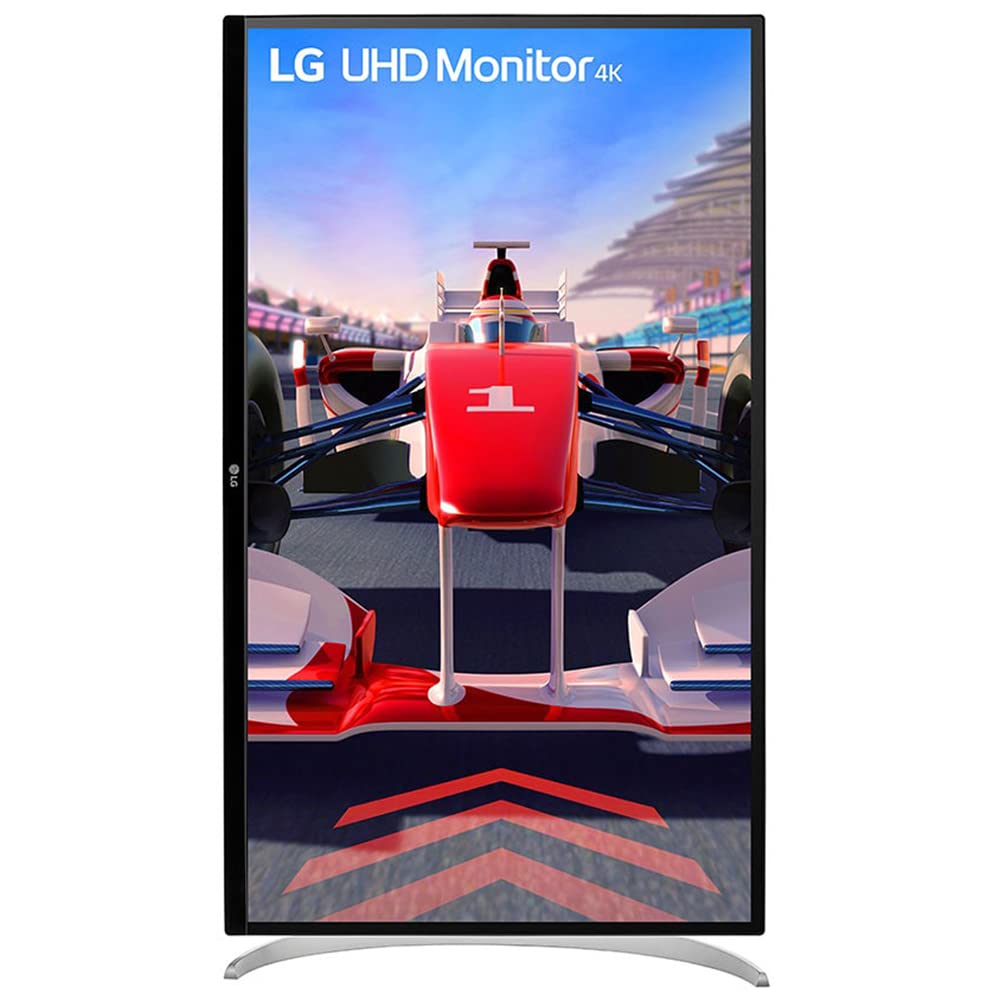 LG 32UQ750-W 32 inch UHD 4K HDR 10 Monitor with USB Type-C and 65 PD Bundle with 2X 6FT Universal 4K HDMI 2.0 Cable, Universal Screen Cleaner and 6-Outlet Surge Adapter