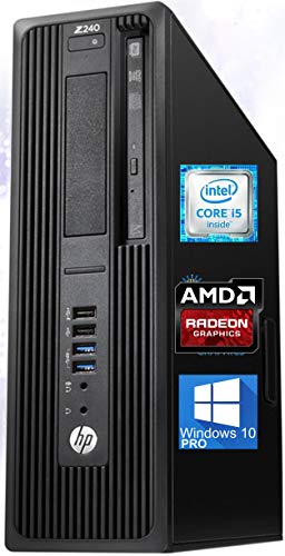 HP Z240 Workstation SFF Desktop PC, Intel Core i5-6500 Upto 3.60GHz, 32GB RAM, 1TB SSD, AMD Radeon HD 8570 1GB 4K, DisplayPort, HDMI, DVI, AC Wi-Fi, Bluetooth - Windows 10 Pro (RENEWED)