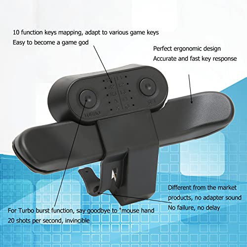 Jopwkuin Controller Back Paddles, Back Button Attachment DC 3.0-3.3V Multifunction ABS 10 Key Mappings for Game Controller