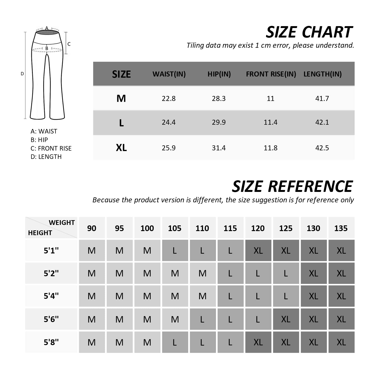 Kickticks Flare Yoga Pants with Pockets for Women Bootcut Leggings - High Waisted Bootleg Pants Tummy Control Compression XL Black