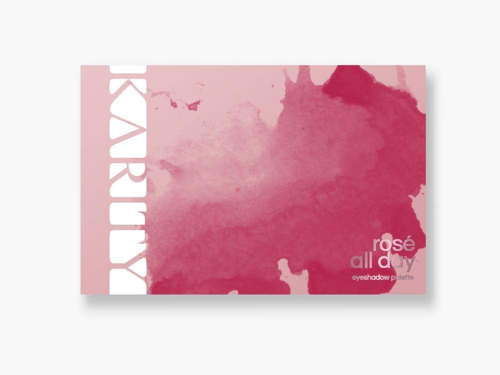 Karity 15 Rosรฉ All Day Highly Pigmented Professional Bubbly Eyeshadow Palette - Everyday Makeup Shadow Palette with Intense Pigment