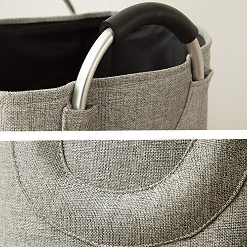 PanKers Washing Baskets For Laundry Toy Storage Basket Folding Laundry Baskets Collapsible Laundry Baskets Collapsable Laundry Baskets Small Storage Basket Beige,One Size, Gray