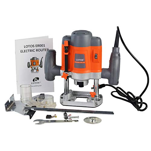 Lotos ER001 Electric Plunge Wood Router with Edge