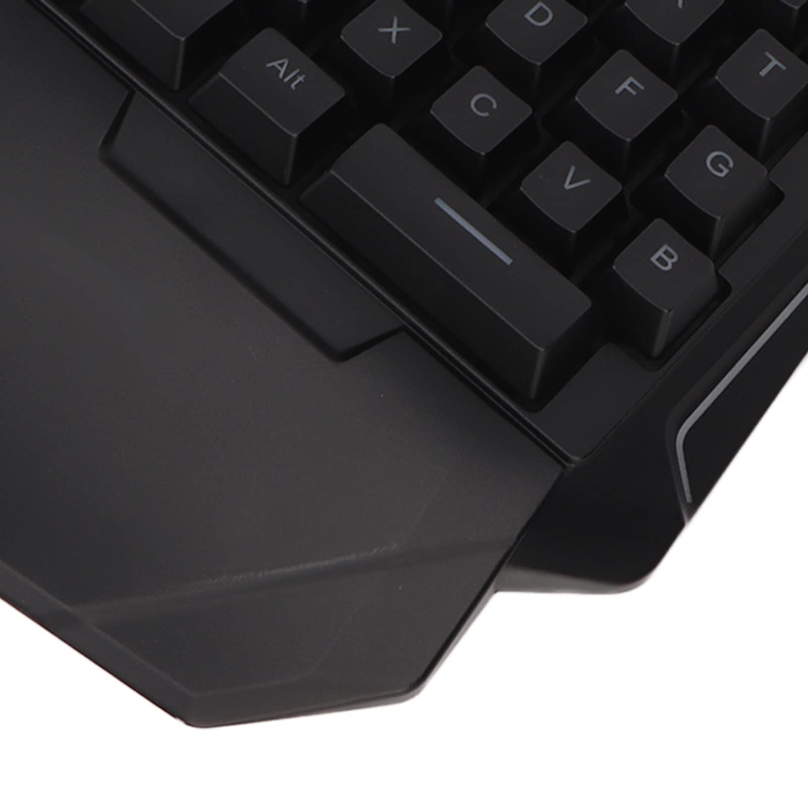 Naroote RGB Gaming Keyboard, ABS Material Colorful Backlight One Handed Gaming Keyboard 35 Keys for PC