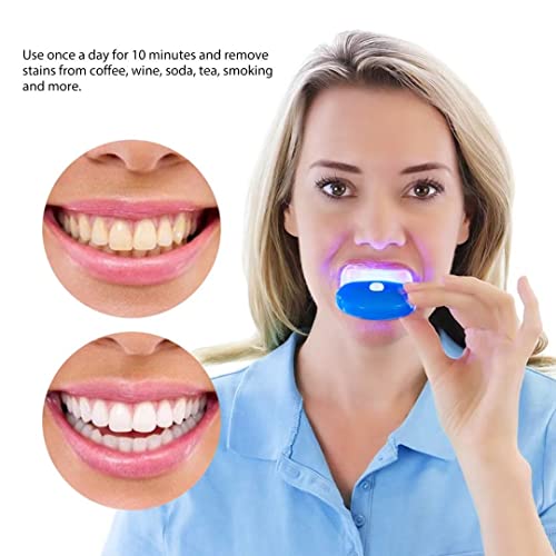 Optimized PH Formula Teeth Whitening Kit (10) Gel (2) Trays (1) White LED Light Best Dental