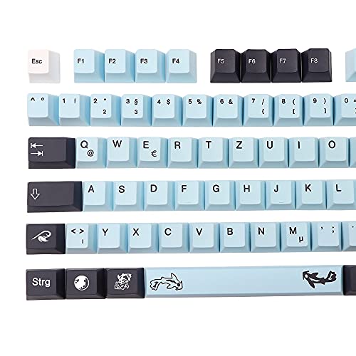 MACIMO Subbed Mizu Keycap de Layout PBT Keycaps for MX Switch Mechanical Gaming Keyboard Cherry Key Cap