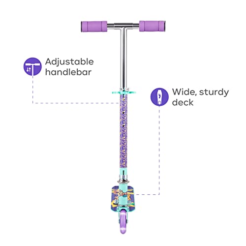 Karma’s World 2 Wheel Kick Scooter for Kids - Easy & Portable Fold-N-Carry Design, Ultra-Lightweight, Comfortable & Safe, Durable & Easy to Ride