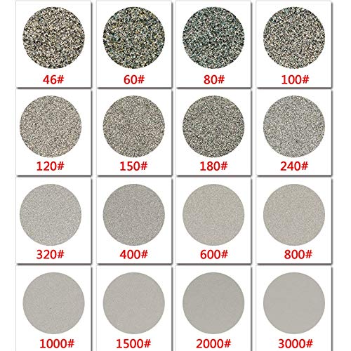 JINGLING 4" inch 100mm Diamond Flat Lap Disc Coated Grinding Disk Grit 320 Medium